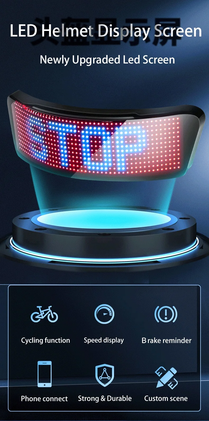 Surefire Flashing LED Light Safety for Scooter Motorcycle Helmet