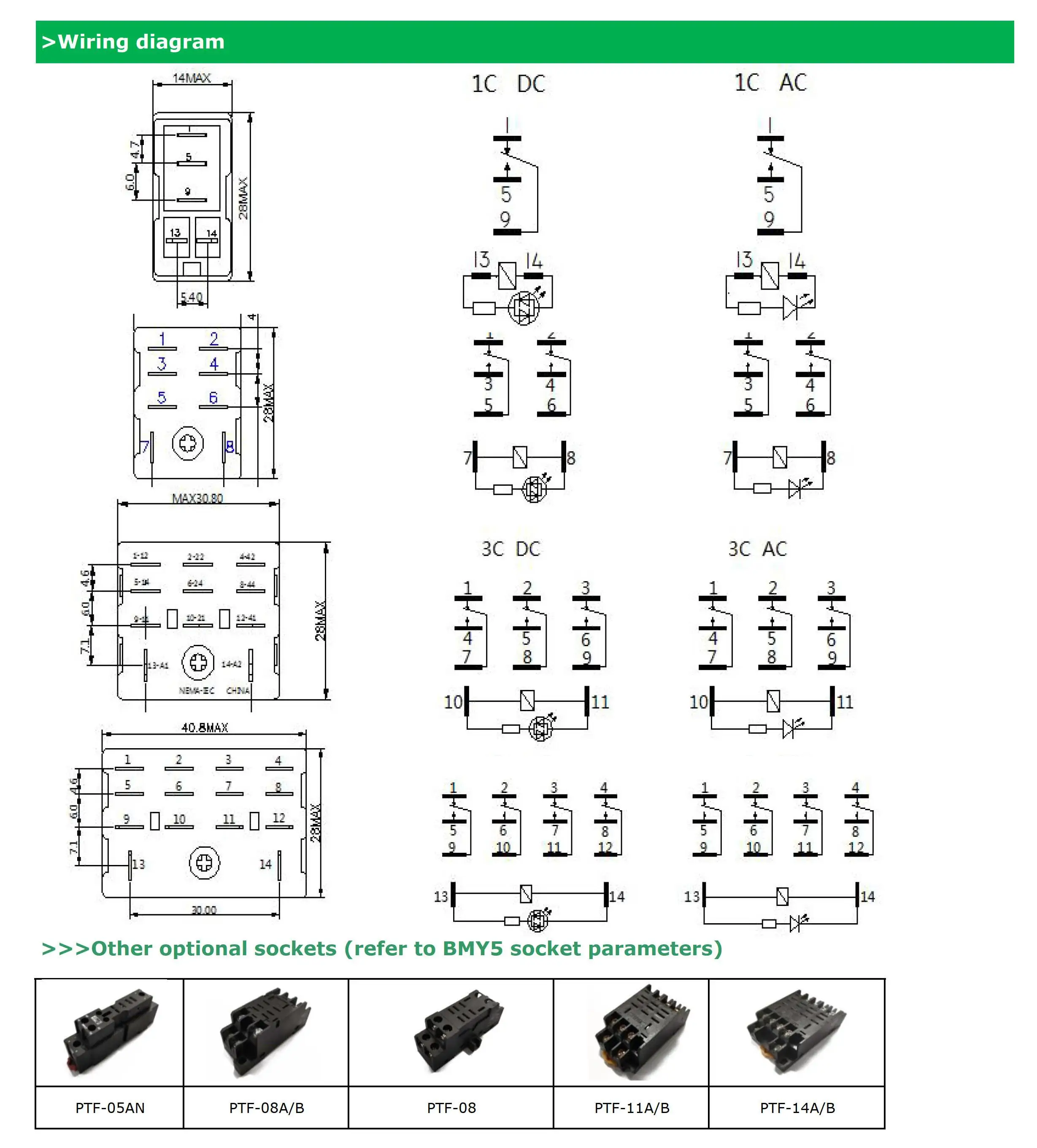 Mgrelay Bly5-1c 5pin 24vdc Miniature Low Power Industrial Relay For ...