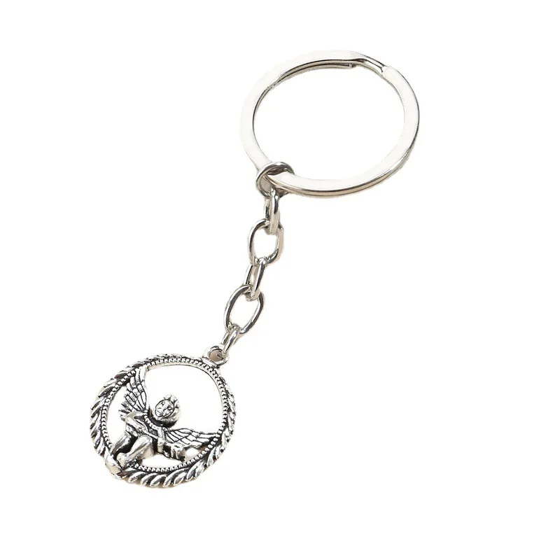 Hot Sale Angel Keyring Angle Shaped Keychain Festival Gift Metal Key ...