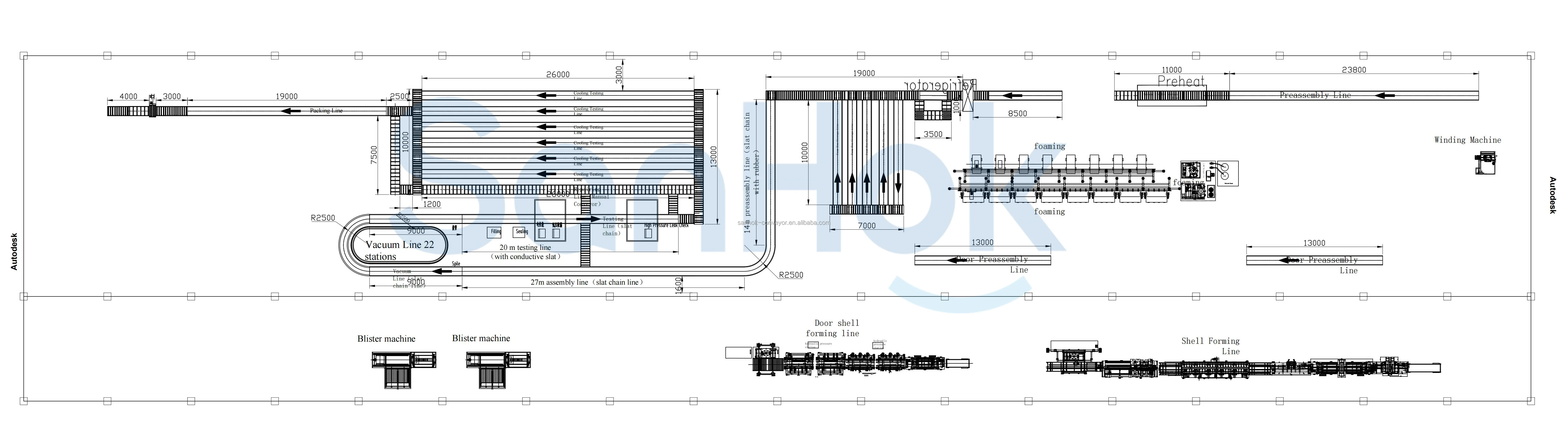 Factory Electric Water Pump Assembly Line With Speed Chain Conveyor for ...