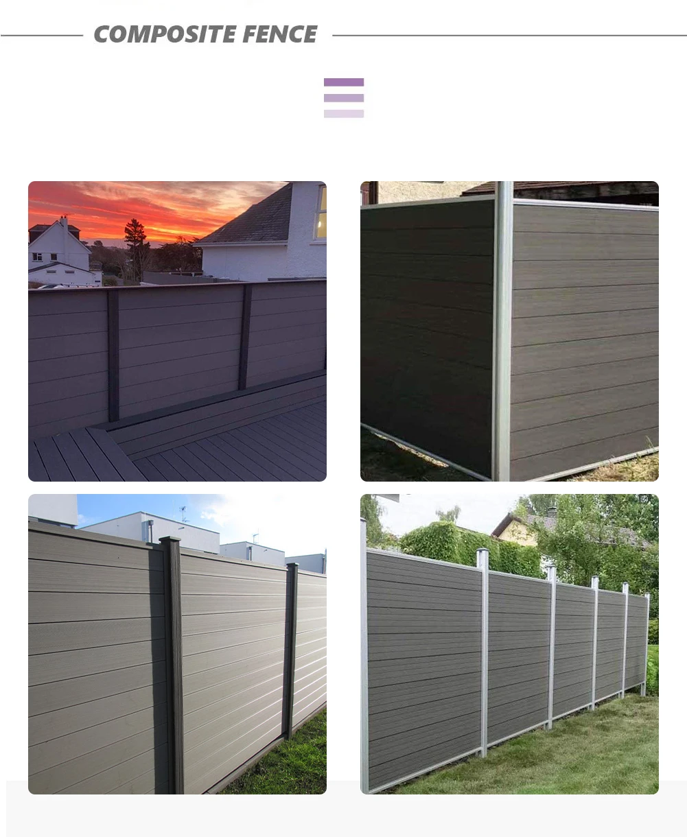 Foju Wholesale Waterproof Wood Plastic Composite Fencing Panels Board Garden Wpc Material ...