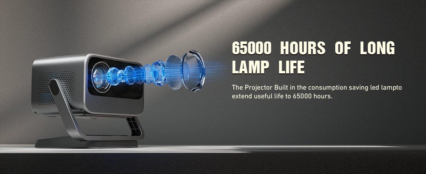 VOPLLS 4K Projector with Netflix & AI Auto Focus - Home Theater