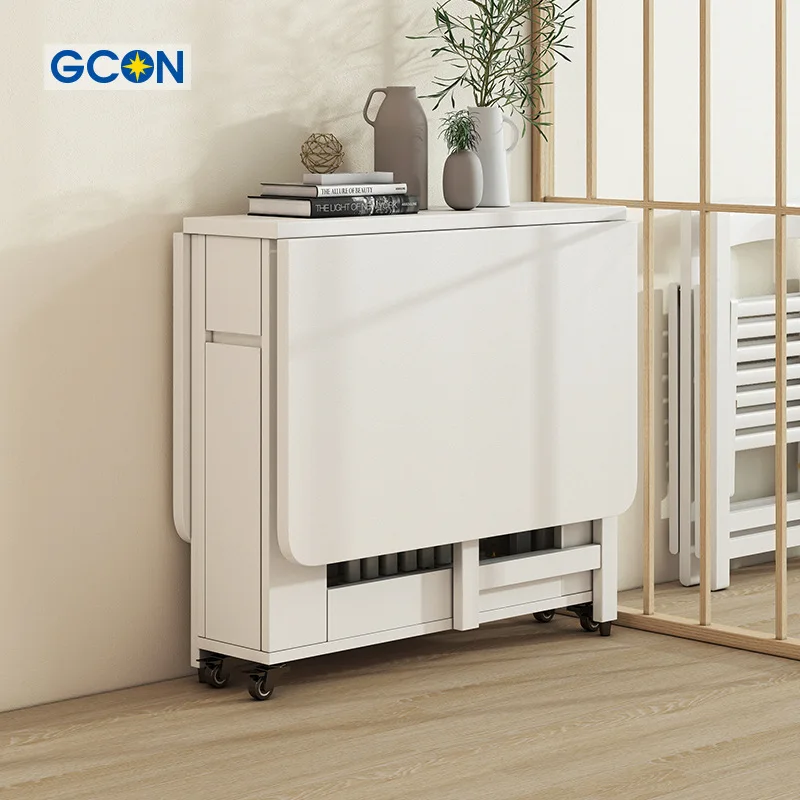 Folding Dining Table - Space-Saving Solid Wood Furniture