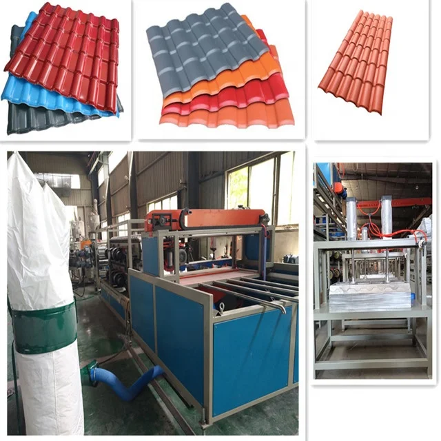 ASA Film+ Waste Recycle PVC Plastic Roof Sheet Making Machinery ...