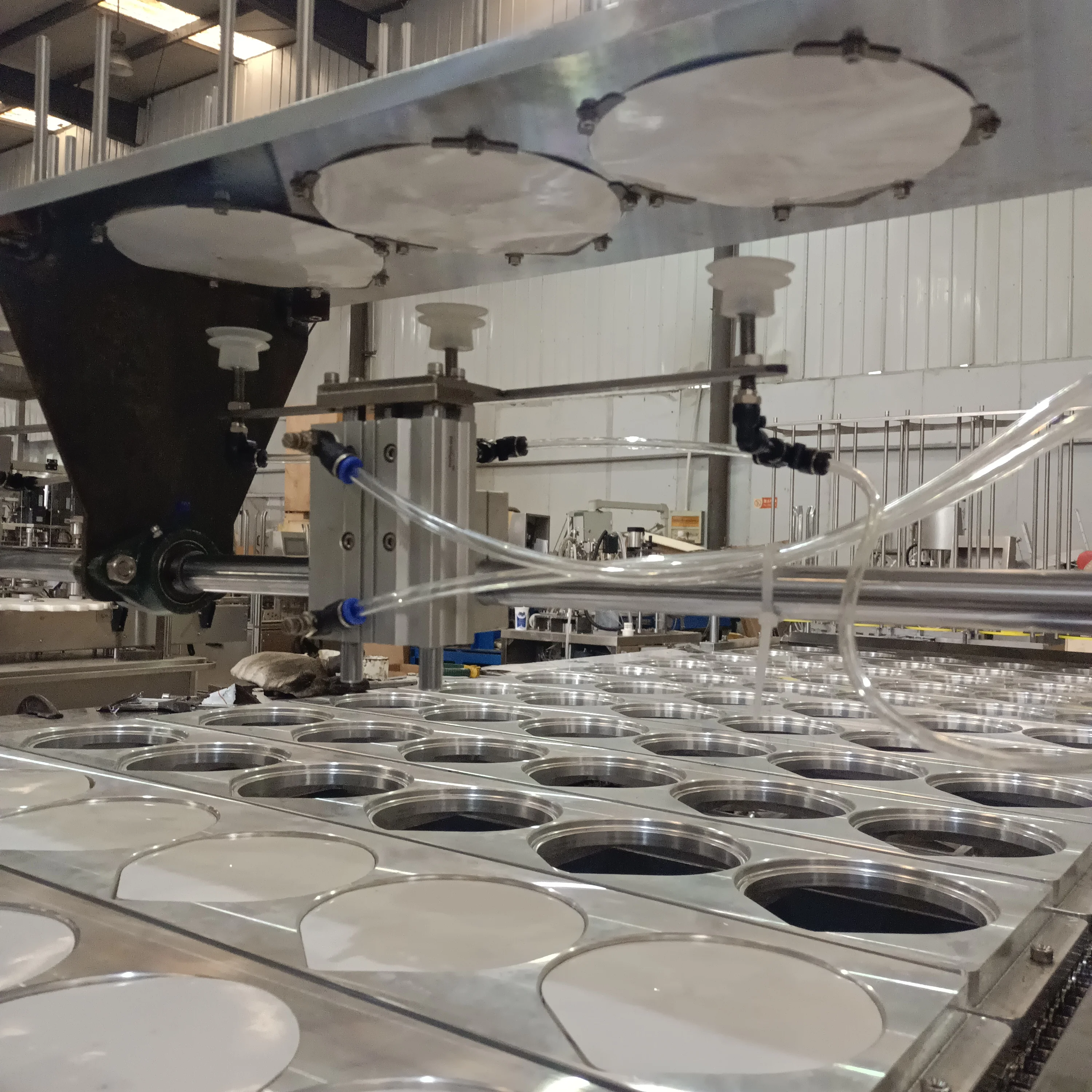 Factory Packaging Machinery Customized 6 Lines Yoghurt Milk Cup Water ...