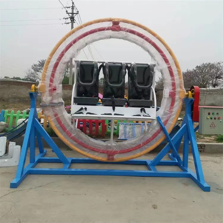 Amusement Park Equipment 360 Degree Rotation Space Ring Human Gyroscope ...