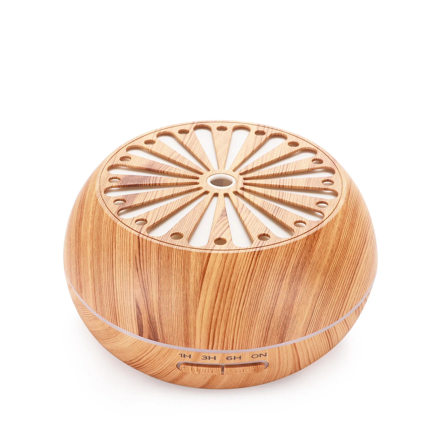 New 400ml Wood Grain Aromatherapy Lemon Hollow Smart Fog Rechargeable ...