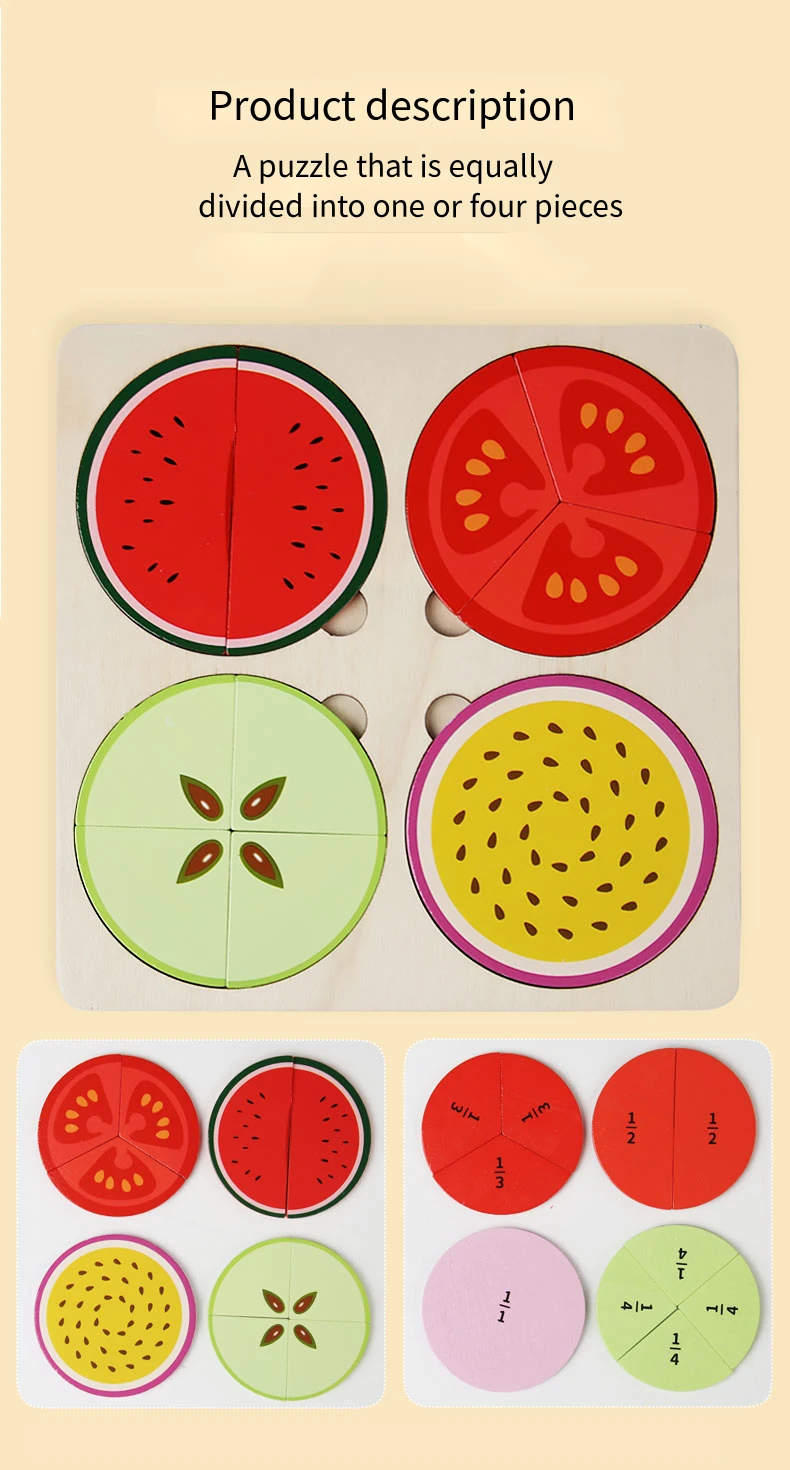 Children Montessori Fruit Classification Teaching Equipment Primary ...