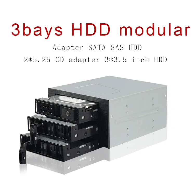 Custom 3 Bays Nas Storage Server Case Modular 3*3.5 Hdd Modular Adapter ...
