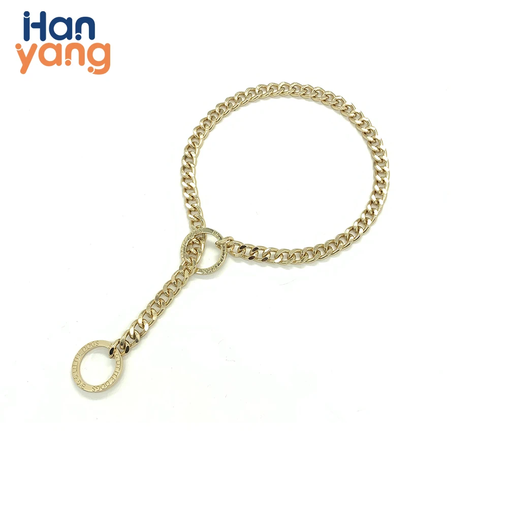 OEM Custom Gold Dog Cats Cuba Chain Collar Gold Big Dog Chains Pet hip ...