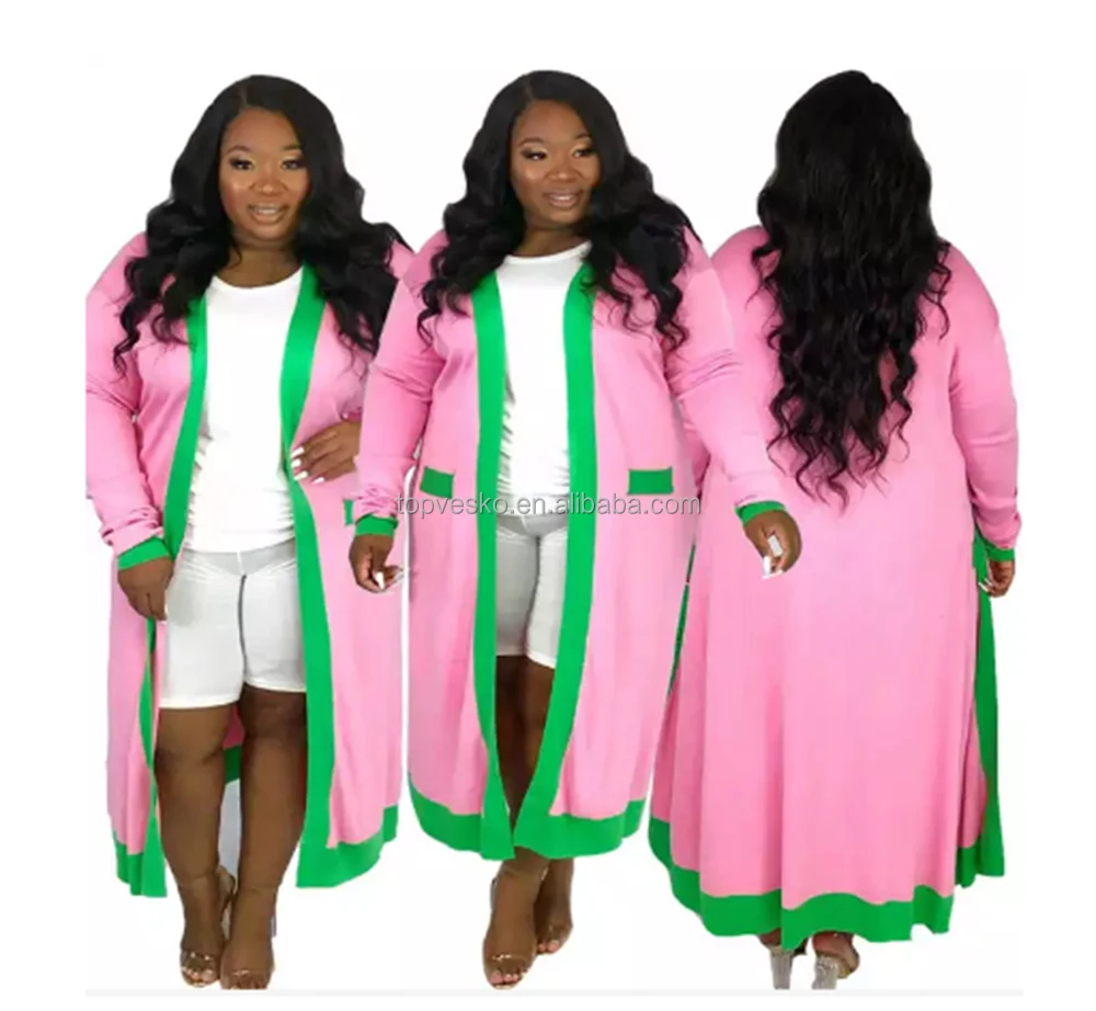 Custom Women Long Windbreaker Red & White Color Side Open Collar Loose ...