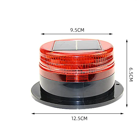 Traffic Warning Lights Emergency Blinking Strobe Light Solar Flashing ...