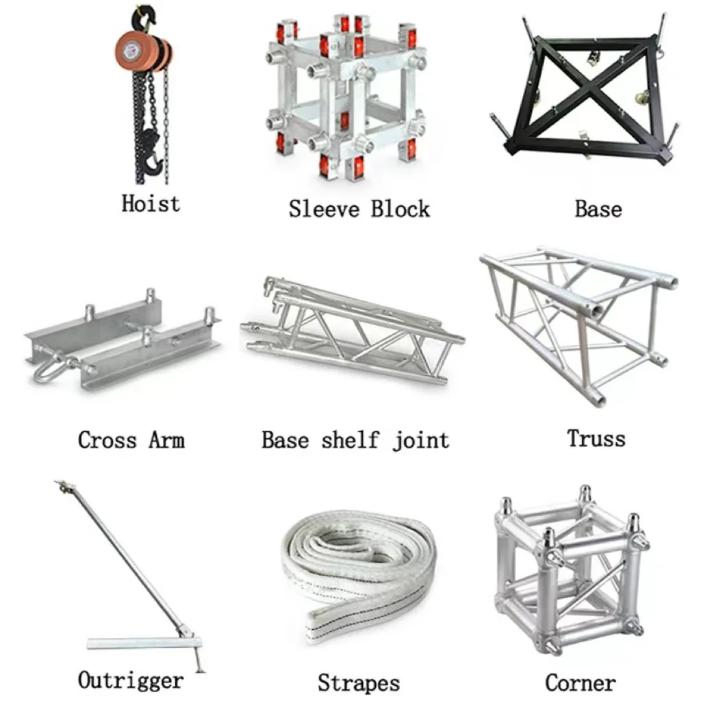 6M Height Telescopic Mobile Truss Lift Stand Square Sound Lighting ...