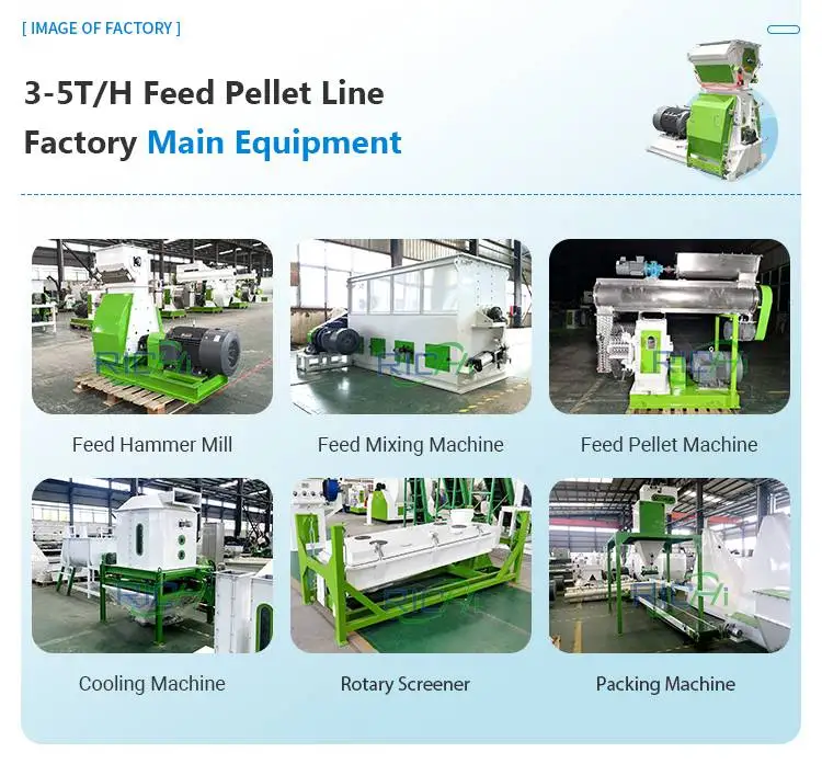 3-5T/H Cattle Chicken Sheep Pig Feed Manufacturing Machinery