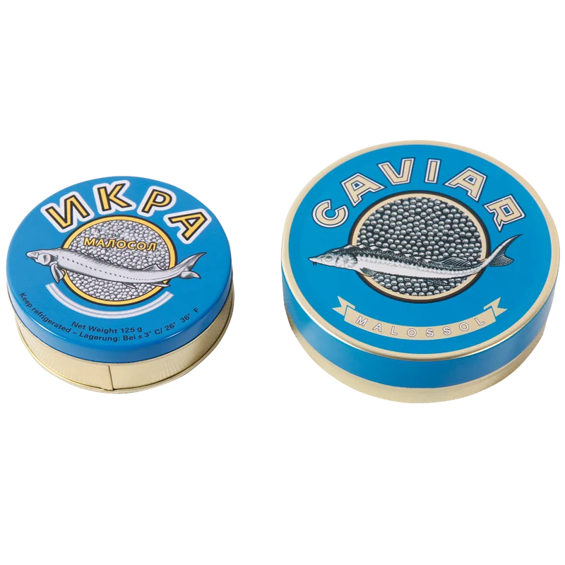 Elegant Caviar Tin Boxes - Perfect for Food Packaging