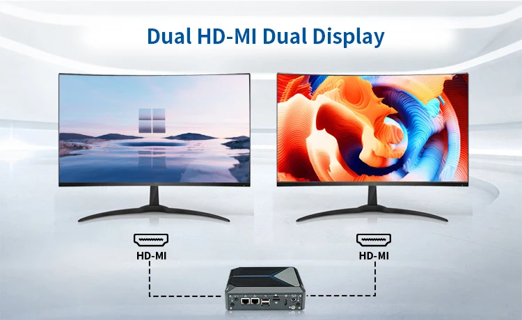 Thin Client PC N100 with NVMe M.2 SSD, Ethernet Port - Compact Intel ...