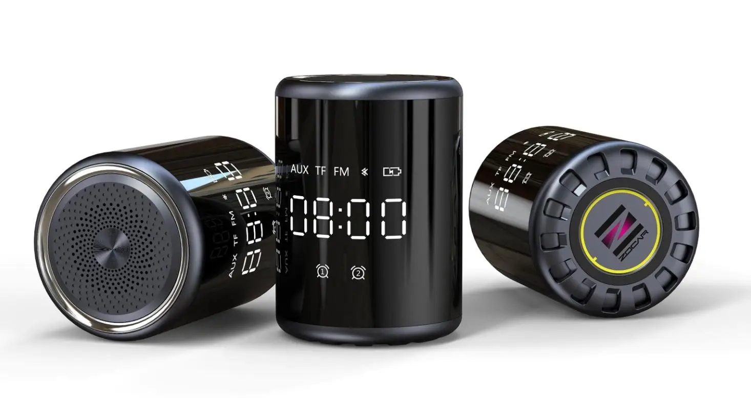 Portable Speaker Card Mobile Phone Sound Led Alarm Clock Display Mini ...