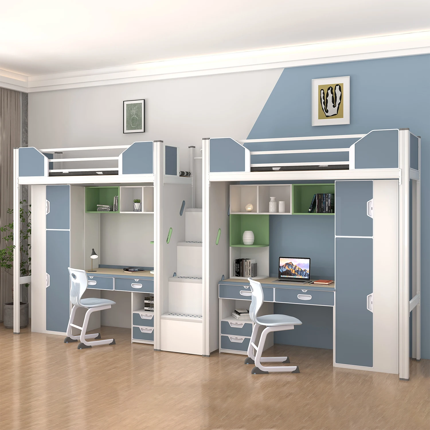 Wholesale Modern Steel Double Decker Bunk Bed Metal Adult Loft Bed for ...