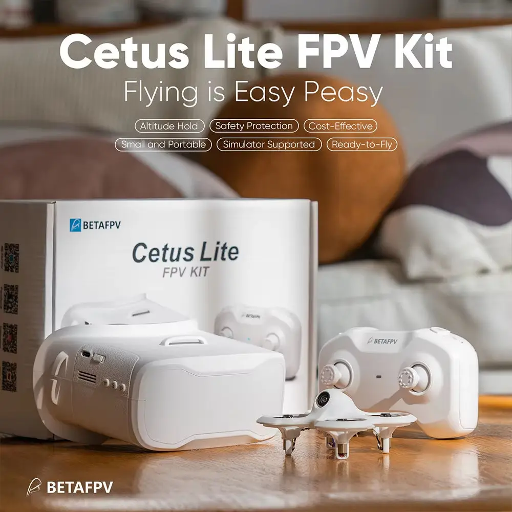 BETAFPV Cetus Lite FPV Kit, 65mm Ready-to-Fly LiteRadio 1 Frsky 25mW 1s ...