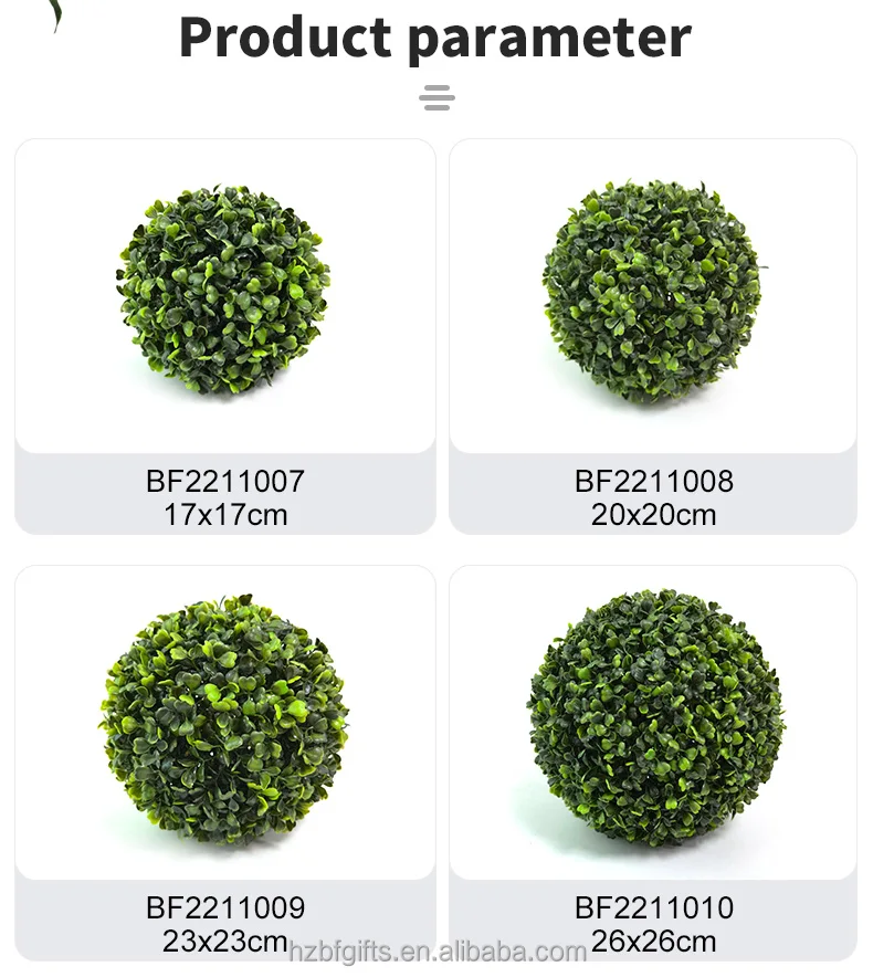 Artificial Plant Topiary Ball Low Maintenance Eco-friendly Grass Ball ...