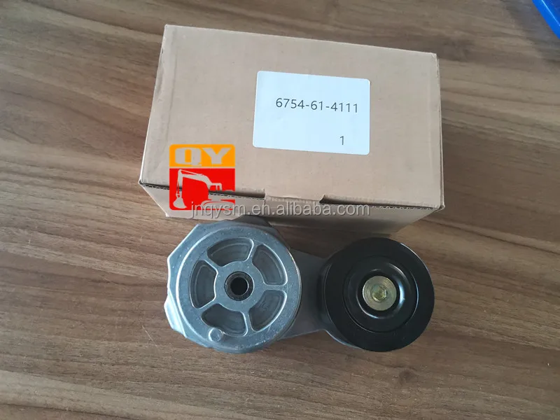 Original/oem Pc200-8 Excavator 6d107 Engine Belt Tensioner 6754-61-4111 ...