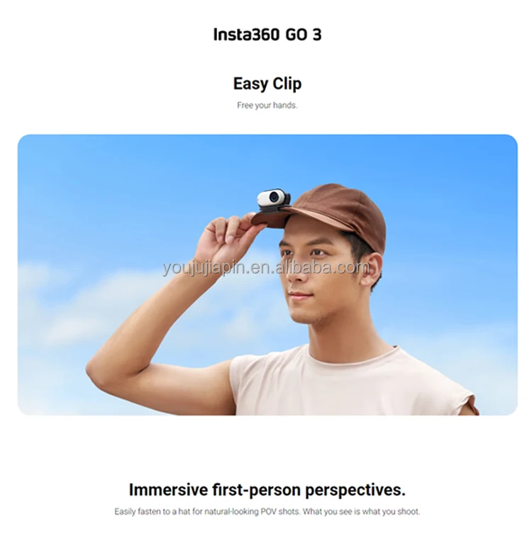 Insta360 GO3 Easy Clip - Secure & Convenient Mounting
