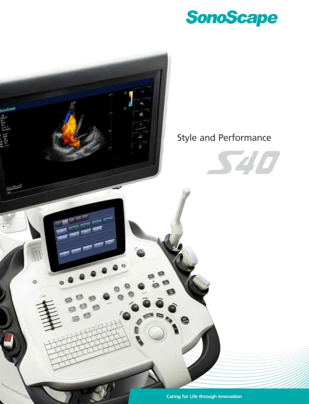 Sonoscape S40 4D Ultrasound Machine for Sale | Color Doppler Trolley ...