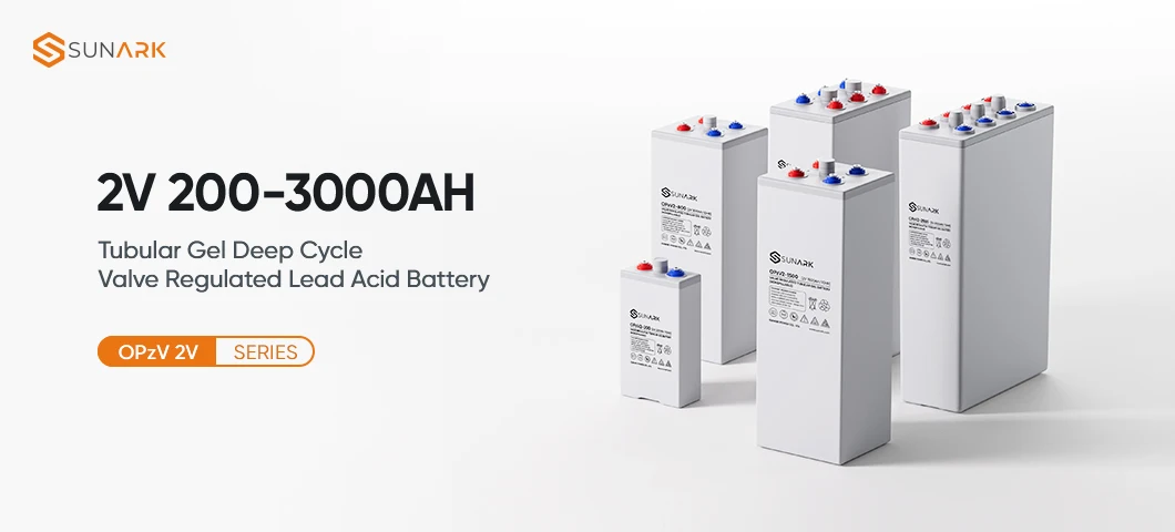 IEC60896 SunArk Opzv 2V 600Ah Battery 800Ah 1200Ah GEL Energy Store ...