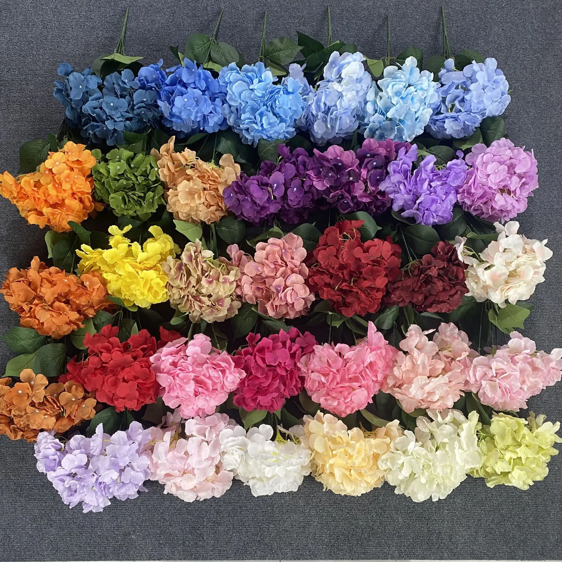 Fake Hydrangea Flowers For Home Wedding Decoration Hydrangea Artificial ...