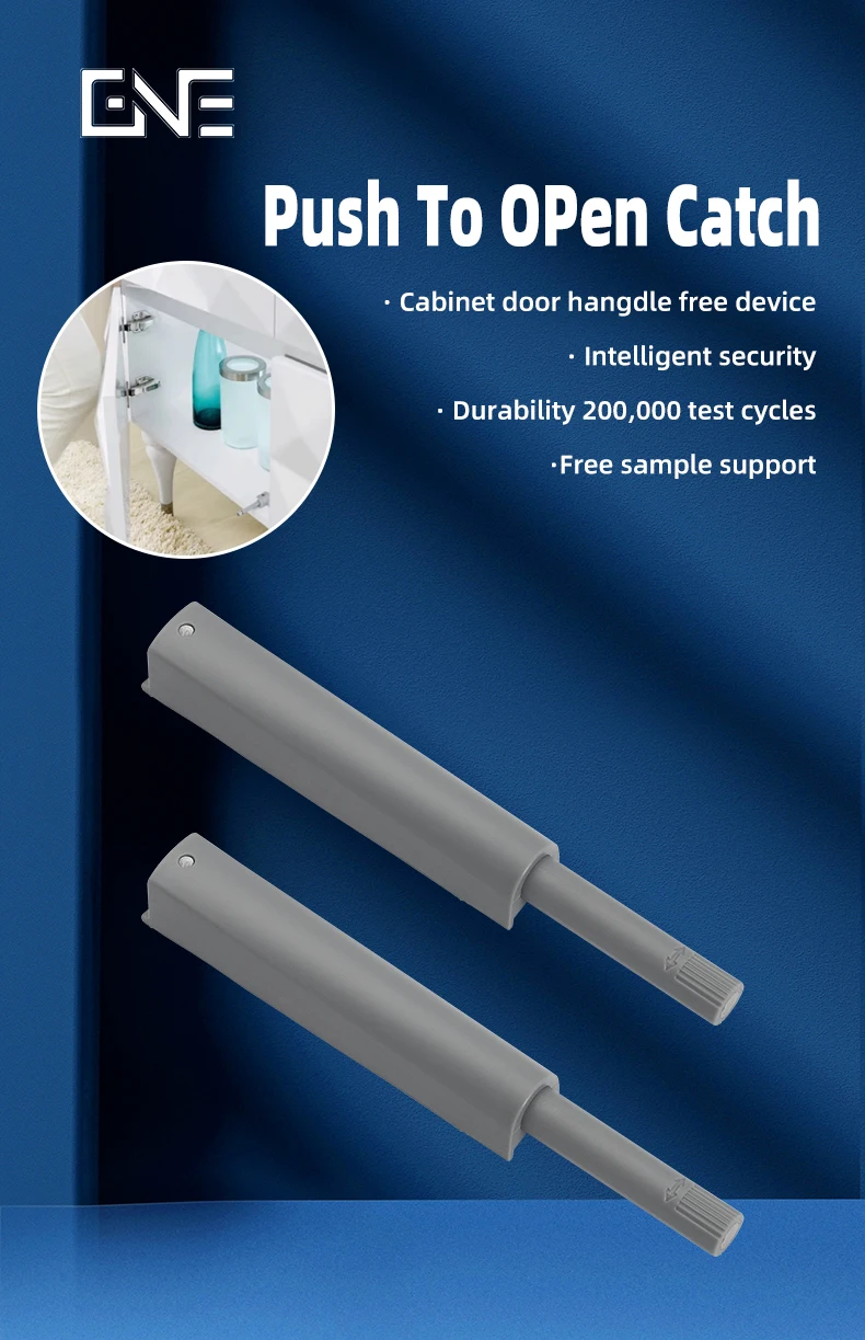 Kitchen Cabinet Plastic Push Open System Furniture Press The Latch To ...