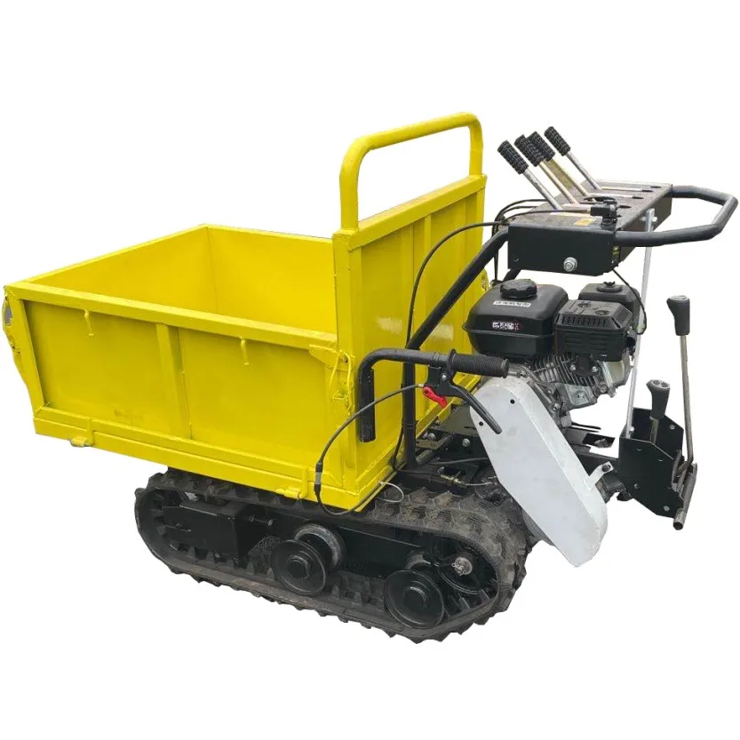 Mini Dumper 1000kg Diesel Engine Hydraulic Mini Crawler Dumper Oil Palm ...