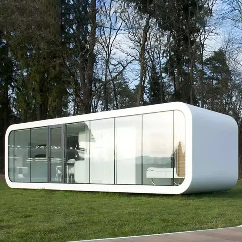 Luxurious Prefab Pod Shaped Prefabricated Movable Steel Structure ...