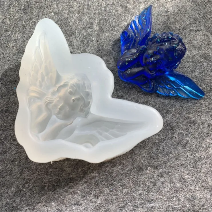 Angel Wings Silicone Mold - DIY Epoxy 3D Statue Mould