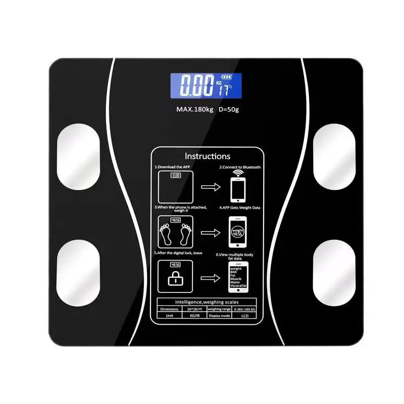 Smart Bluetooth Body Fat Scale with BMI Function - Digital Weighing ...