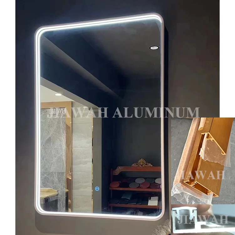 Anodized Snap Frame Aluminium Extrusion Profile Simple Brushed Aluminum ...