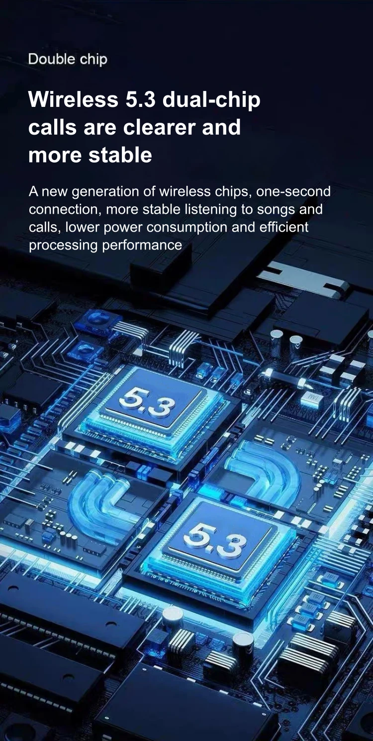 D88 OWS True Wireless Earbuds - Long Battery Life & Noise Cancelling