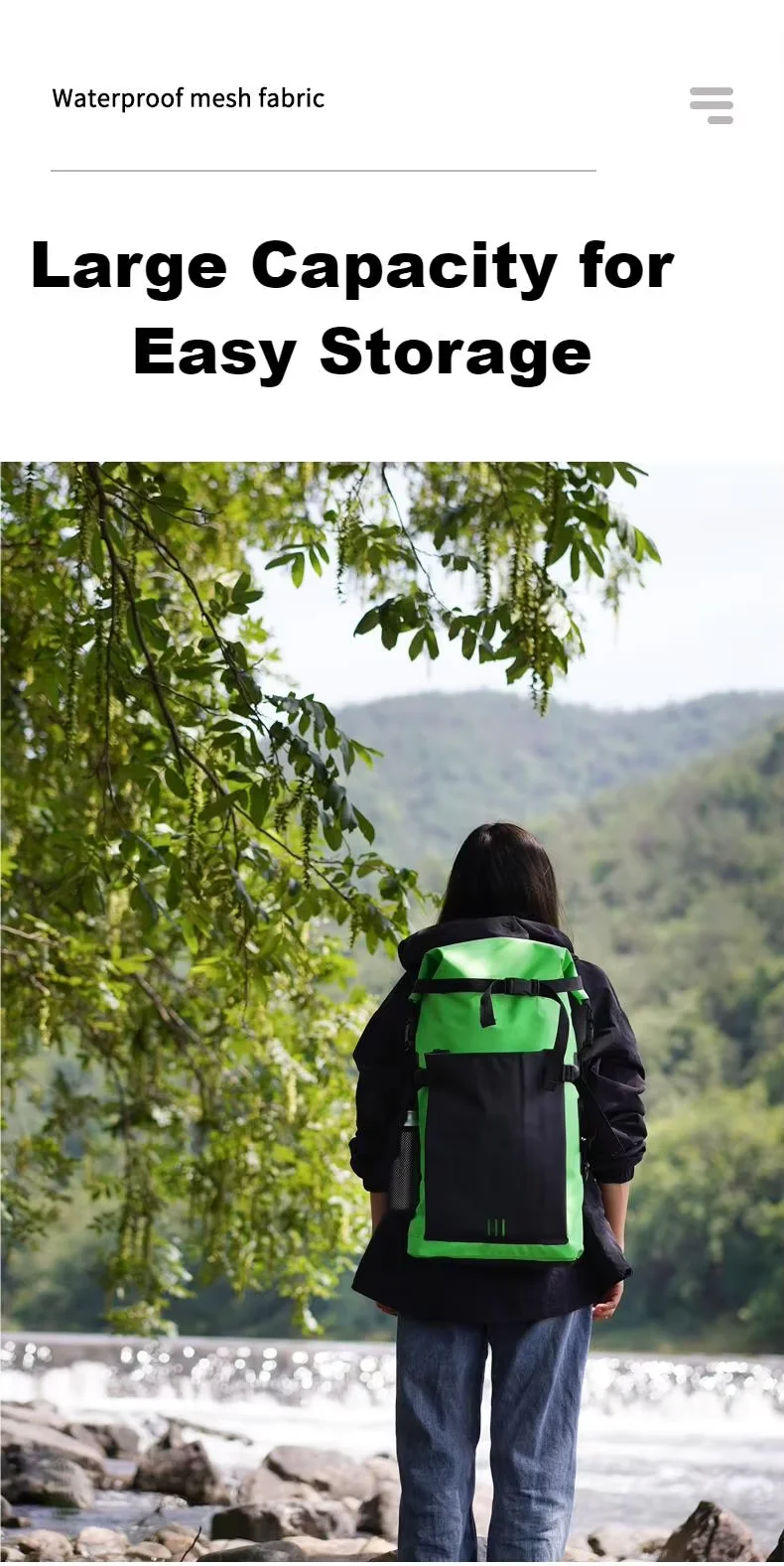 SINOTOP 20L 500D PVC Tarpaulin Premium Outdoor Camping Backpack ...