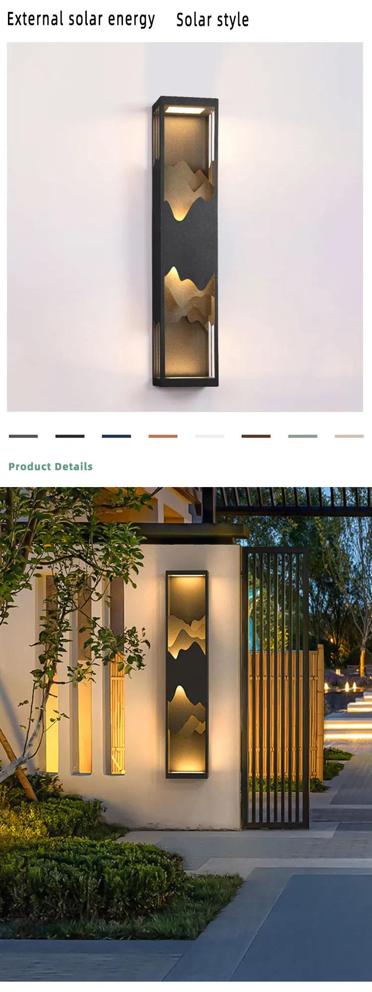 Retro Landscape Decorative Wall LED Courtyard Corridor Waterproof IP65 ...