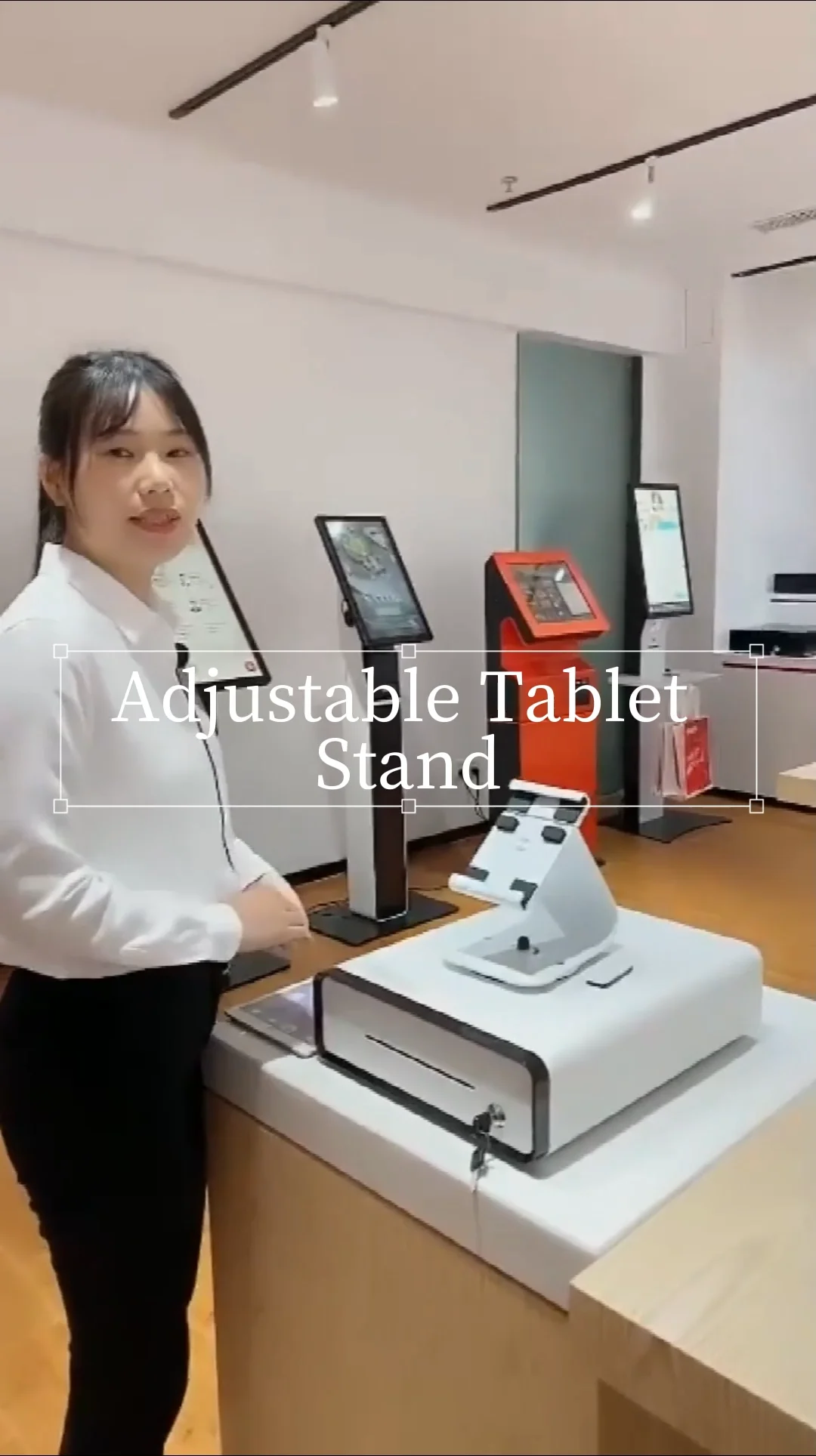 Sc-1105 Universal Adjustable Enclosure Anti Theft Desktop Tablet Stand ...