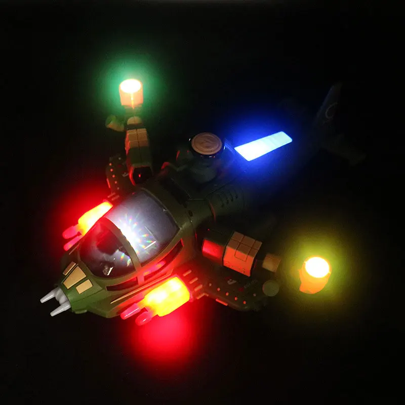 Electric Transformable Combat Aircraft Action Figure Toy Special ...