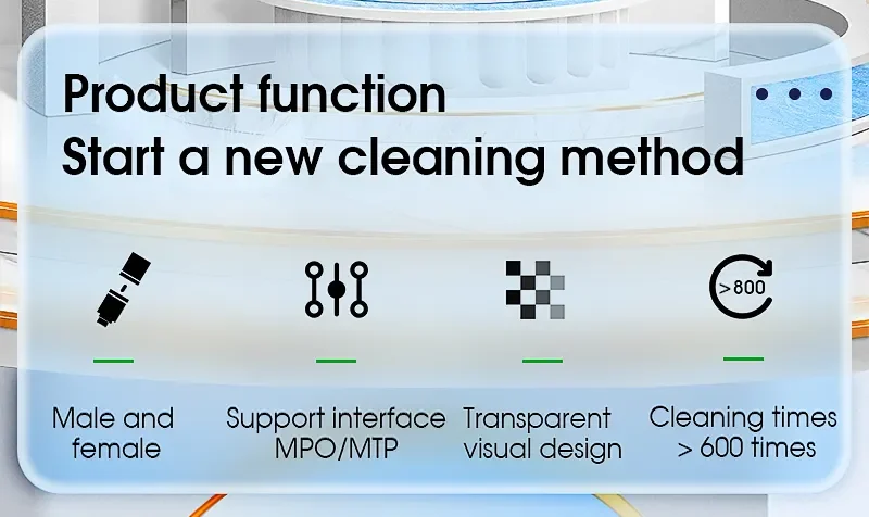 Aua-m600 Optical Fiber Connector Cleaner For Mpo Mtp With 600 Times Fiber Optic Cleaning Tool ...