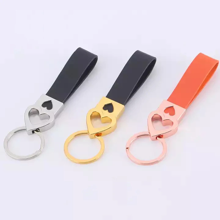High Quality Blank Leather Custom Keychains With Engraved Logo Braided ...