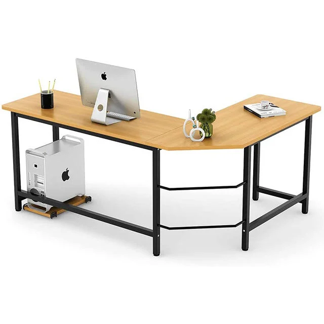 Bgz-12 L Shape Wooden Writing Desk Corner Furniture Modern Home Studio ...