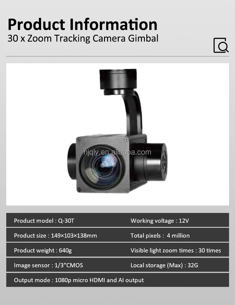 Hot Sell 30 X Zoom Tracking Pod Q-30t High Stability - Buy Volume Small ...