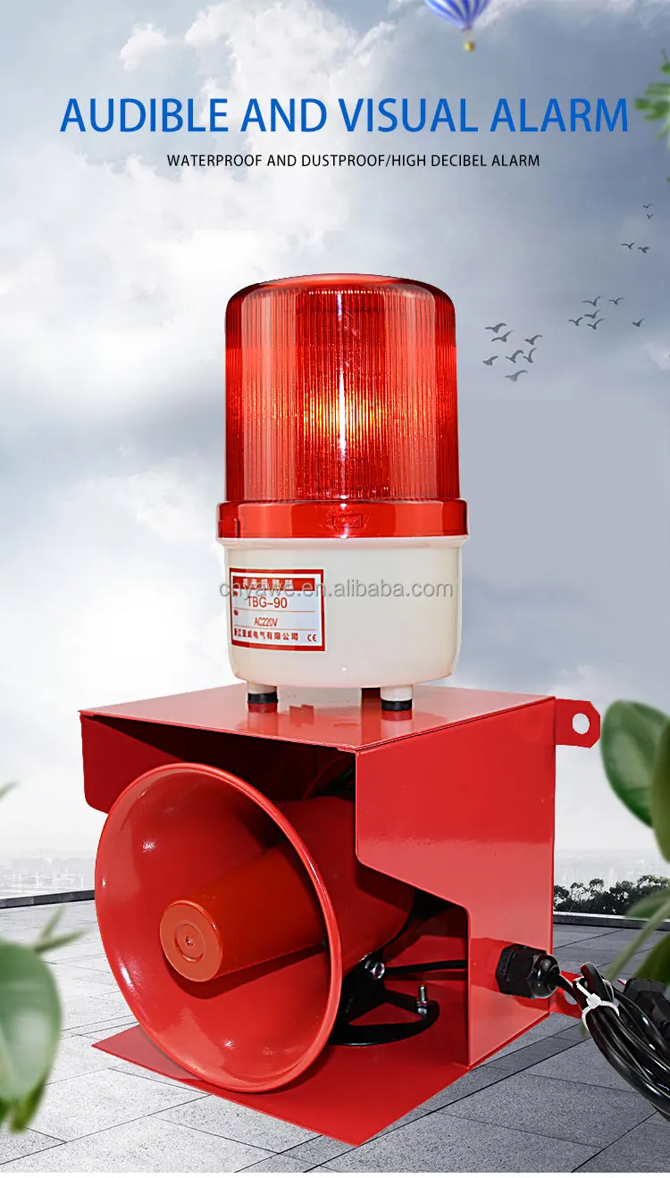 Audible and Visual Alarm TBG-90 - 120DB Emergency Siren