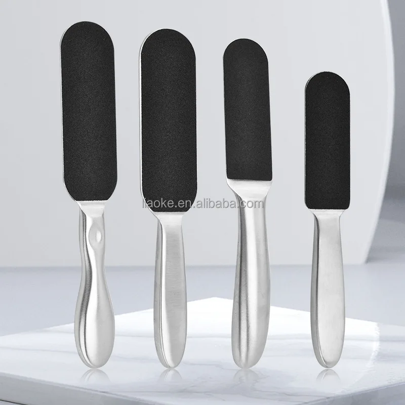 Stainless Steel Double Side Sandpaper Foot File Callus Remover Pedicure ...
