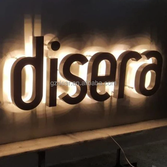 Custom Outdoor Business Store Name Frontlit Letter M Signage Boards ...