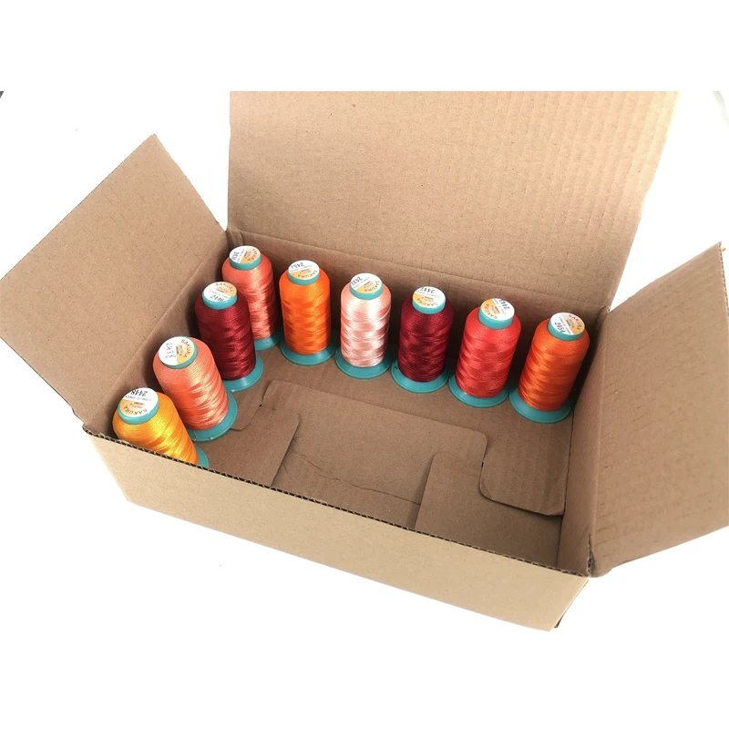 100% Polyester Pre Wound Bobbin Thread Side Less For Embroidery Machine ...