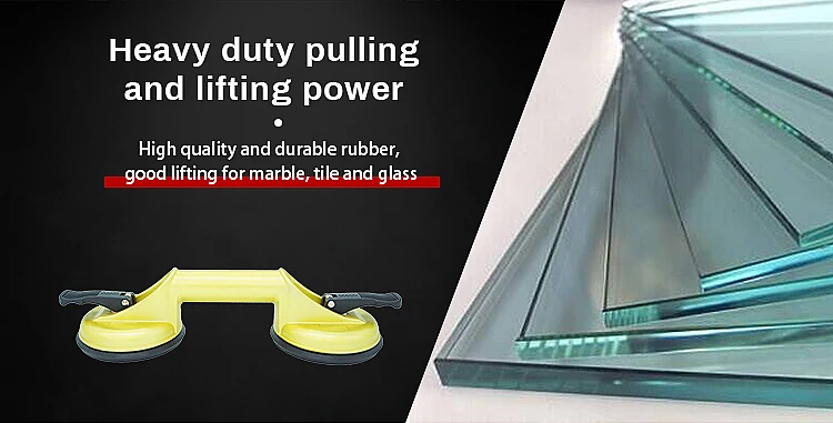 Double Handle Suction Cup 2 Heads Adjustable Suction Lifter for Stone ...