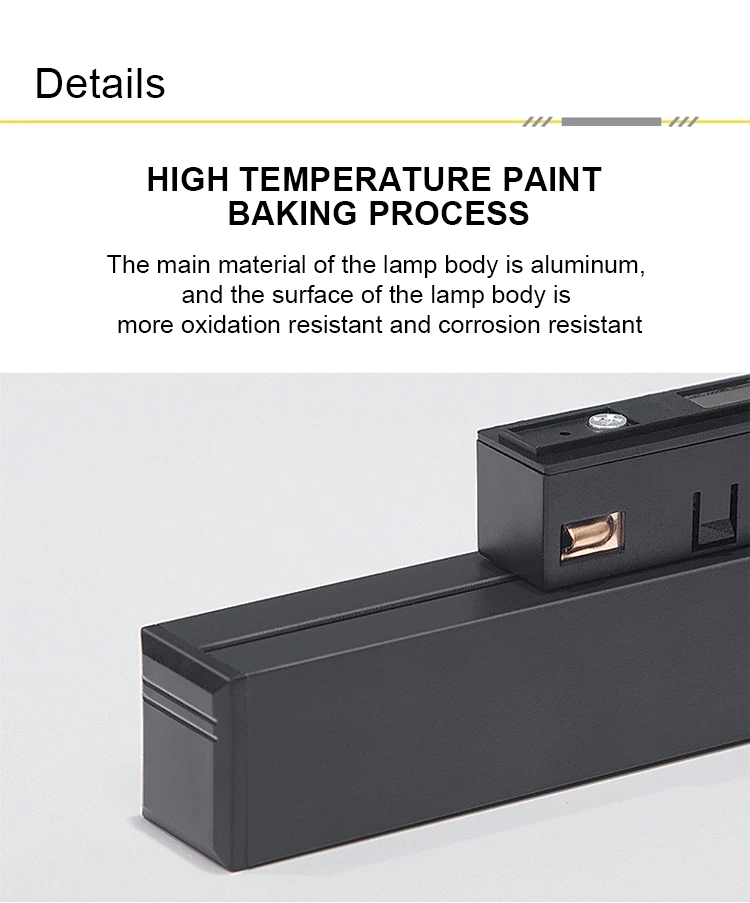 Modern Ceiling Surface Mounted Magnet Rail Lighting System Dc48v ...